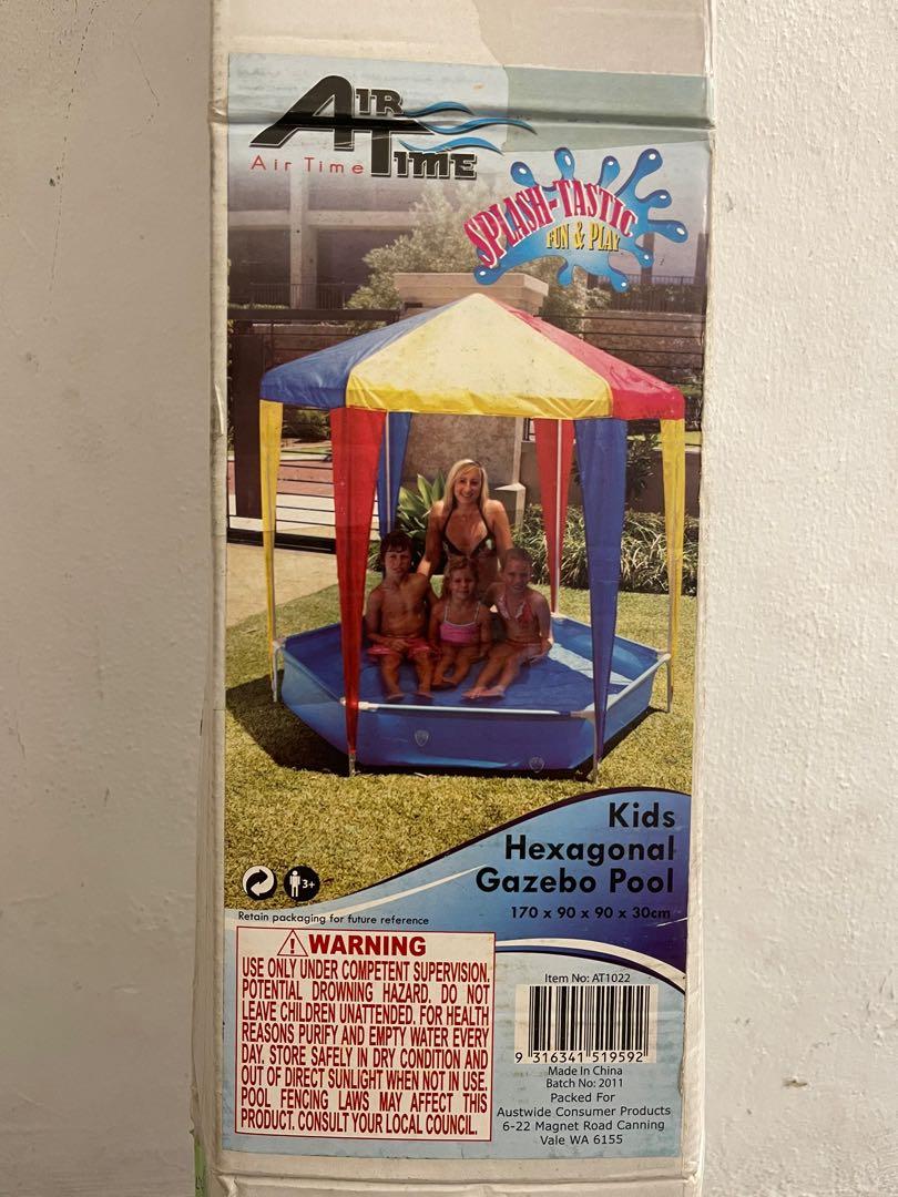 Airtime Kids Hexagonal Gazebo Pool, Hobbies & Toys, Toys & Games on ...