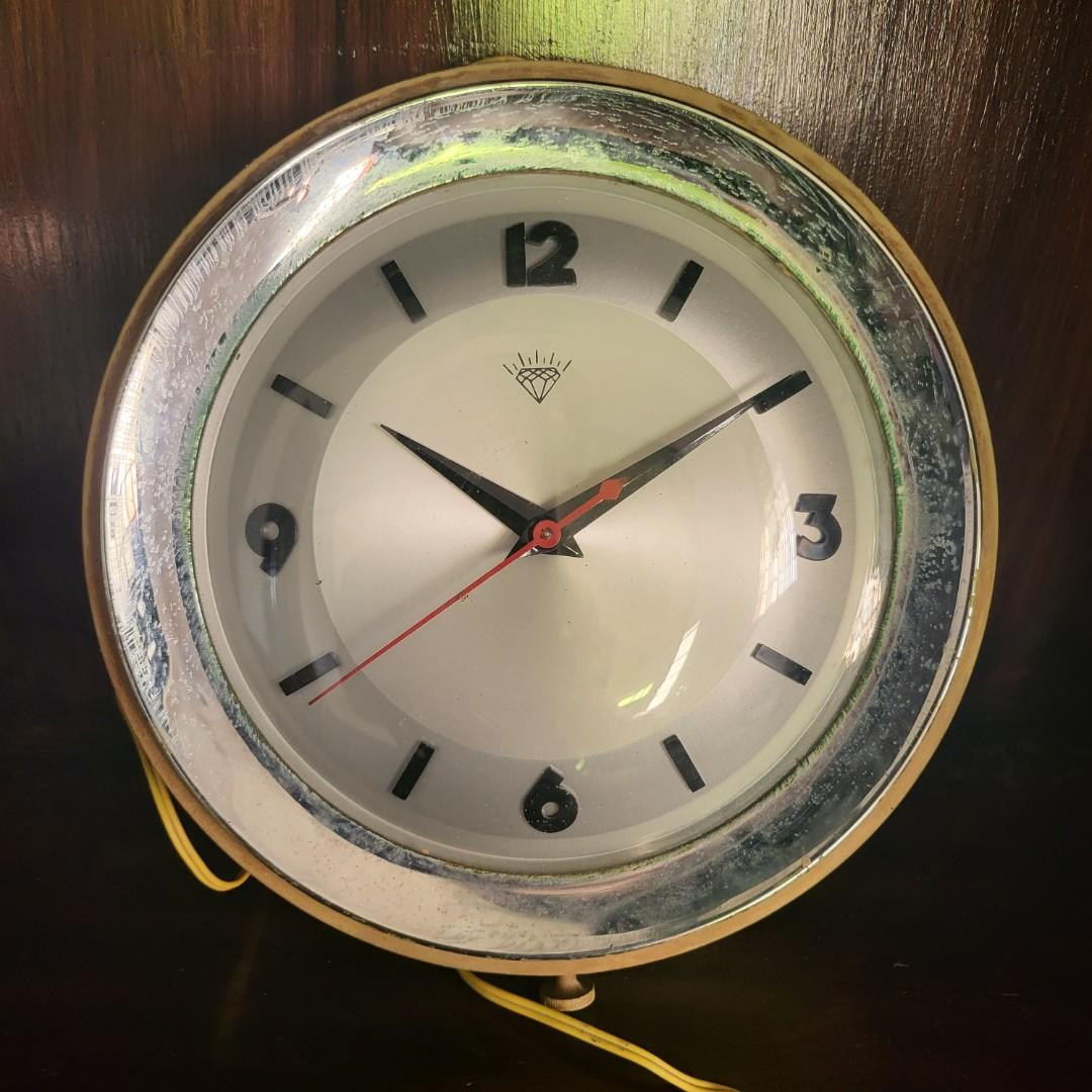 Antique Diamond Clock, Hobbies & Toys, Memorabilia & Collectibles ...