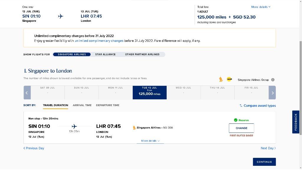 Balance of Payment for First Class Flight Ticket from Singapore to ...