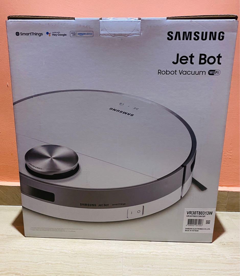 BNIB SAMSUNG SMART ROBOT VACUUM JET BOT 5W SUCTION POWER VR30T80313W/SP ...