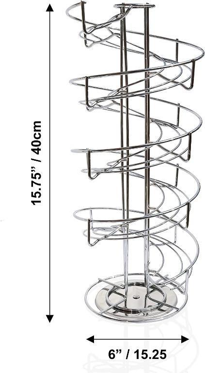 Brentmoor Rotating Spiral Egg Skelter Dispenser Rack for 3 Dozen Eggs ...