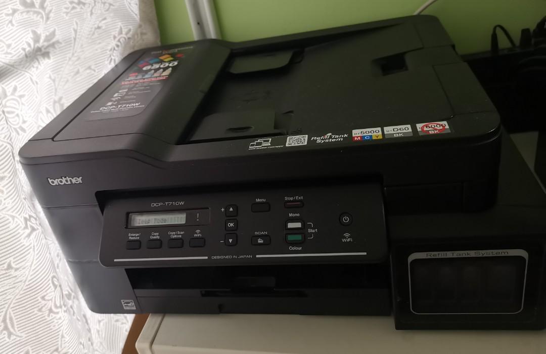 Brother DCP-T710W Ink Tank Printer, Computers & Tech, Printers, Scanners & Copiers on Carousell
