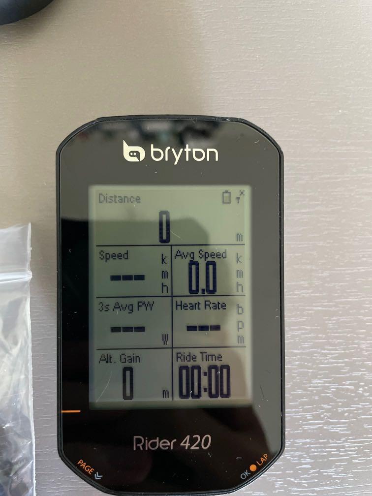 Bryton Rider 420 full bundle, Sports Equipment, Bicycles & Parts, Parts ...