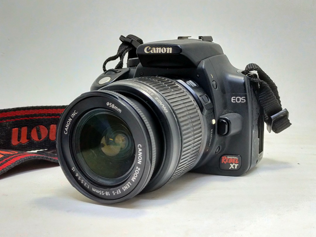 canon rebel xt with 35-80mm lens, Photography, Cameras on Carousell