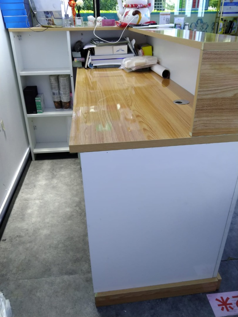 Cashier table/cabinet, Furniture & Home Living, Furniture, Shelves ...