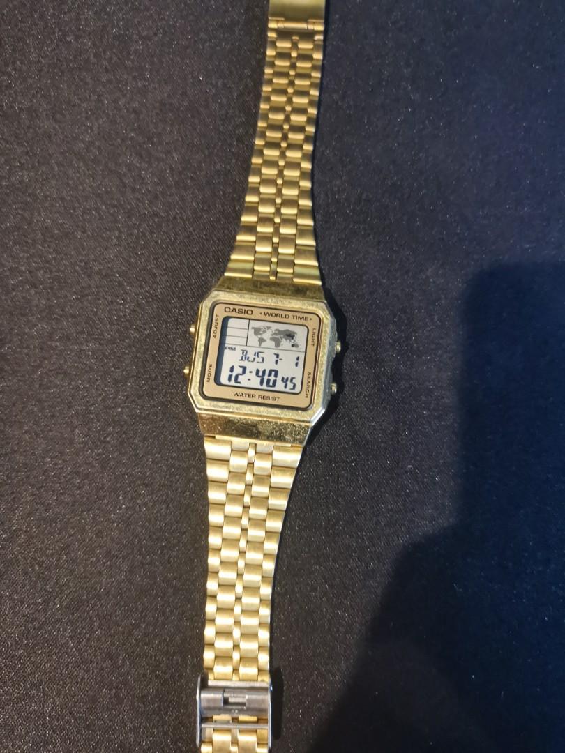 Casio Digital Watch - Gold, Men's Fashion, Watches & Accessories ...