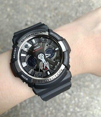 Casio G-Shock GA200-1A Anti-Magnetic Anadigi Black Watch for Men, Men's ...