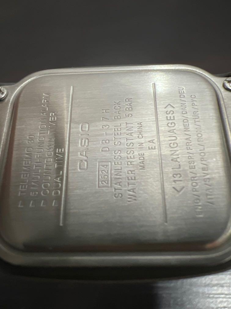 Casio- Multi Lingual Data Bank 37H, Men's Fashion, Watches ...