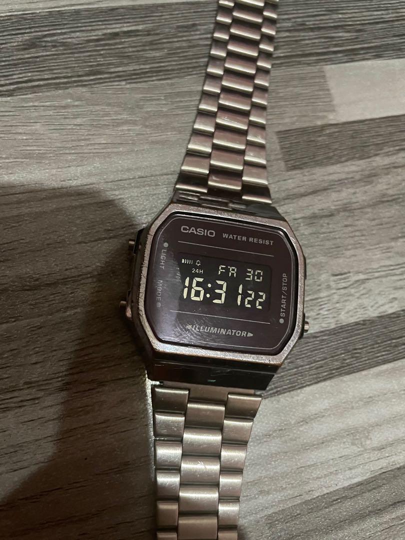 Casio Vintage Watch Silver, Women's Fashion, Watches & Accessories ...