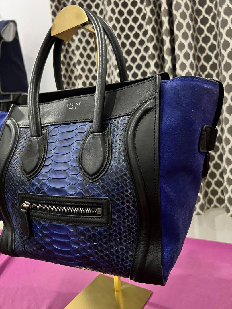 FINAL SALE! Celine Python Mini Luggage, Women's Fashion, Bags & Wallets ...