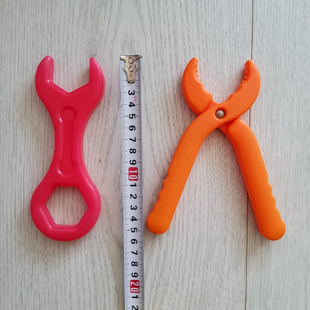 Children Plastic Tools Toy Set - Hammer Spanner Cutter Saw Kids Toys ...