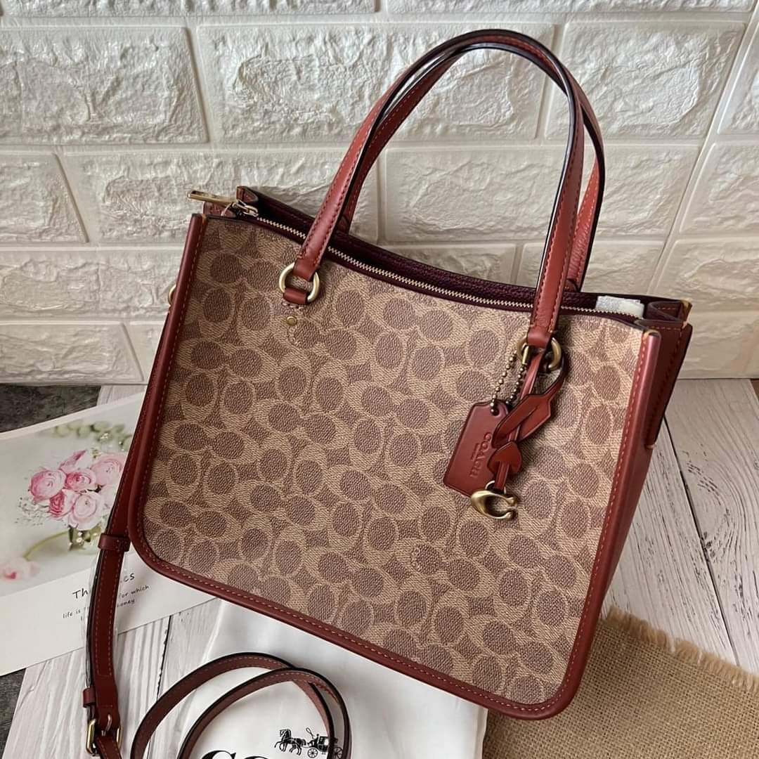 Coach Tyler Carryall in Signature Canvas, Women's Fashion, Bags ...