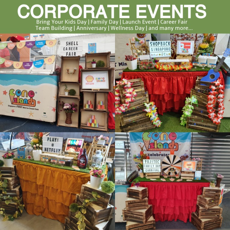Corporate company events. FREE Flow Ice Cream Booth with Live Station ...