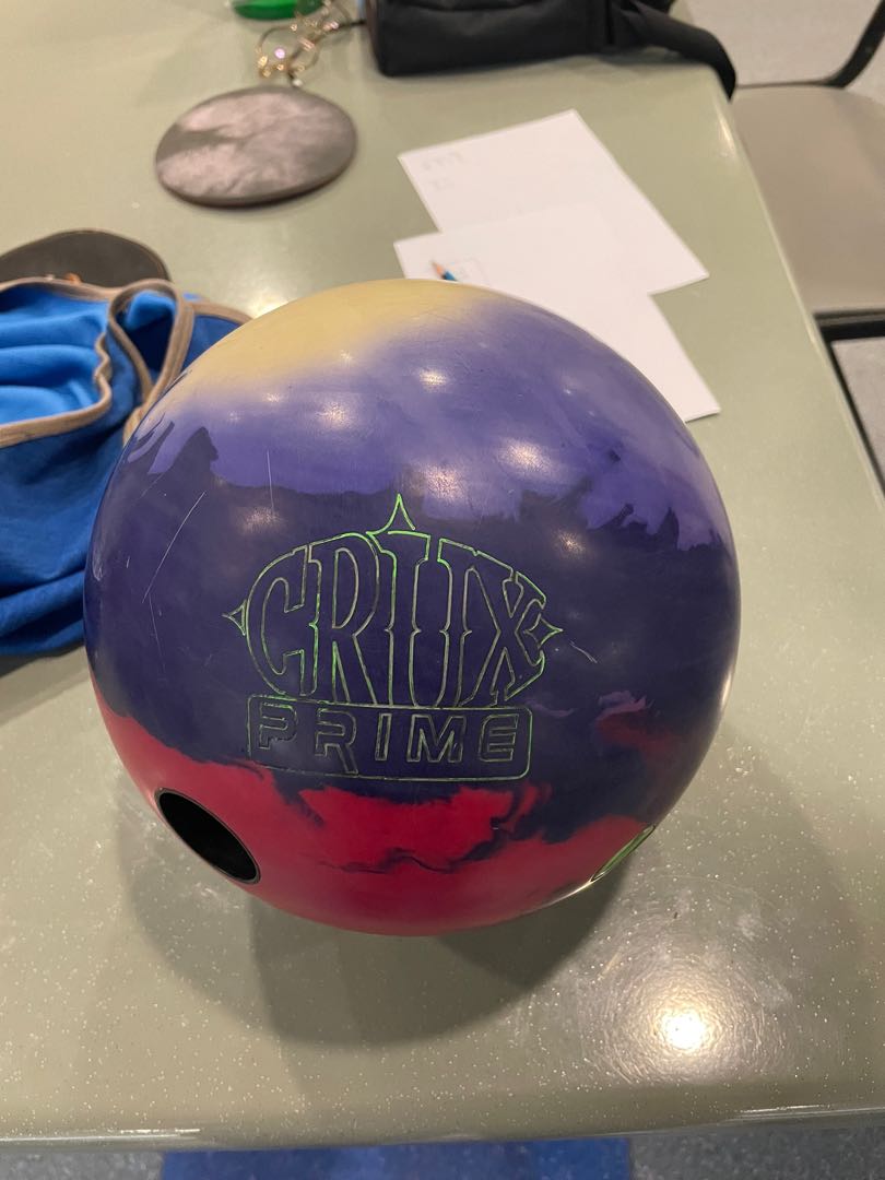 Crux prime bowling ball, Sports Equipment, Sports & Games, Billiards ...