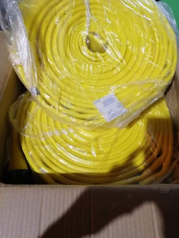 Fire Hose YELLOW 1 1/2 x 50 Double Jacket 300PSI, Furniture & Home ...
