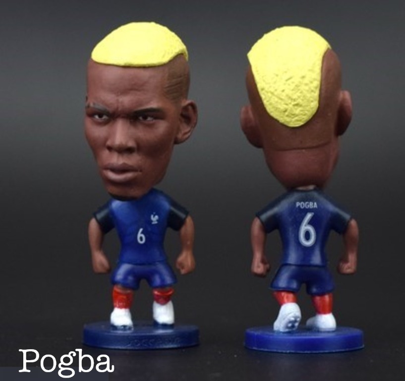 France Paul Pogba Yellow Hair Soccerwe Kodoto Football Figurine Cake ...