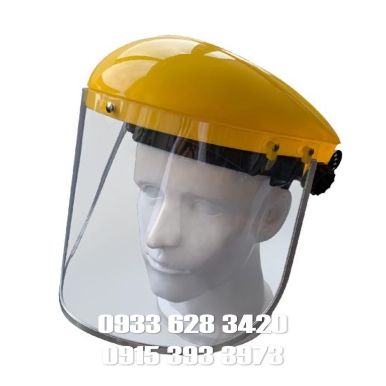 Full face Shield Yellow, Health & Nutrition, Face Masks & Face Shields ...