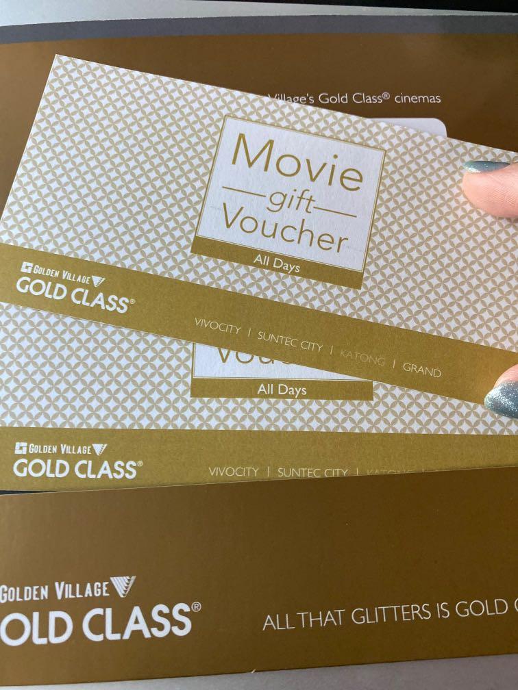Gold Class Movie Ticket for 2, Tickets & Vouchers, Vouchers on Carousell