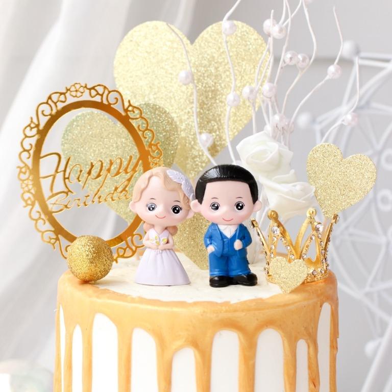 Gold Frame Birthday Cake Topper | Baroque Photo Frame, Food & Drinks ...
