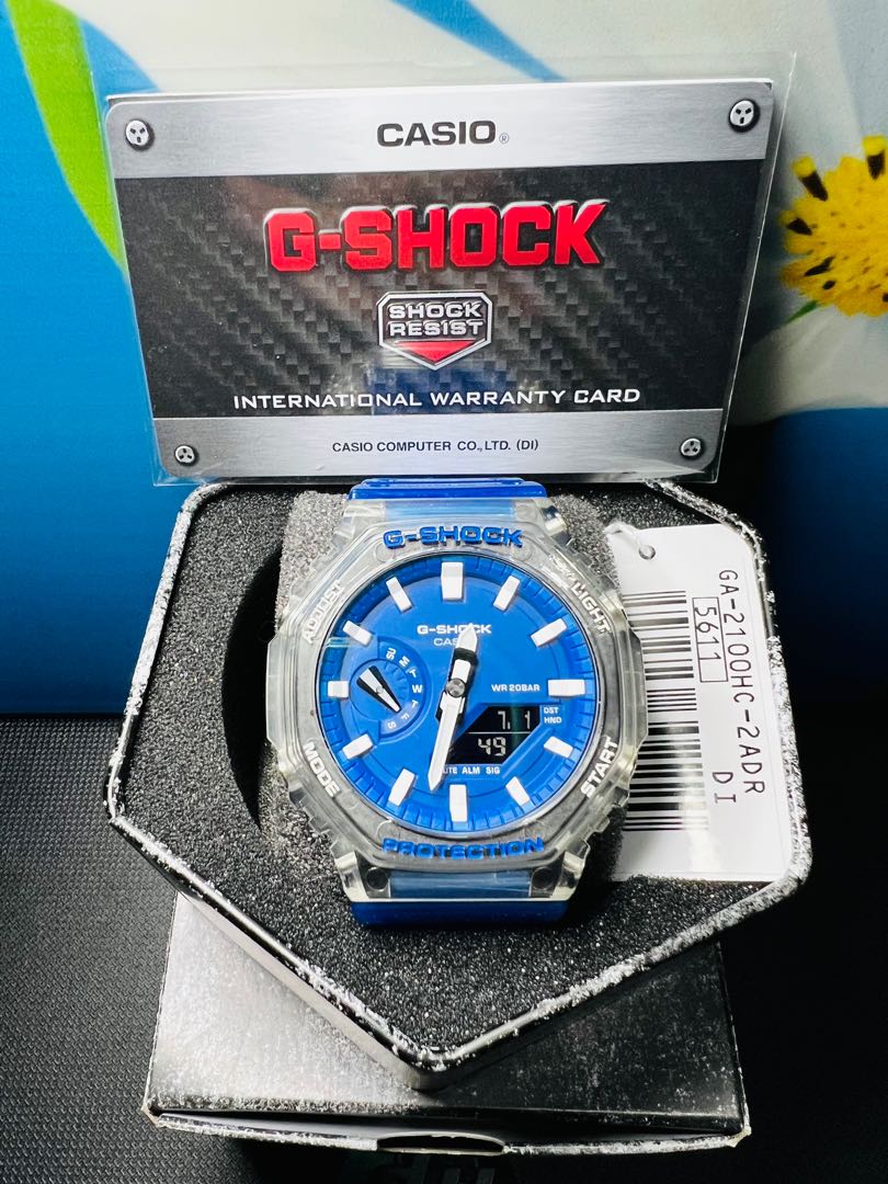 G-Shock TMJ Jelly Blue ( GA-2100 ), Men's Fashion, Watches ...