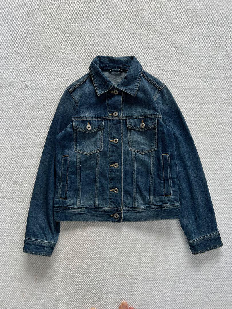 Gu Denim Jacket, Women's Fashion, Coats, Jackets and Outerwear on Carousell