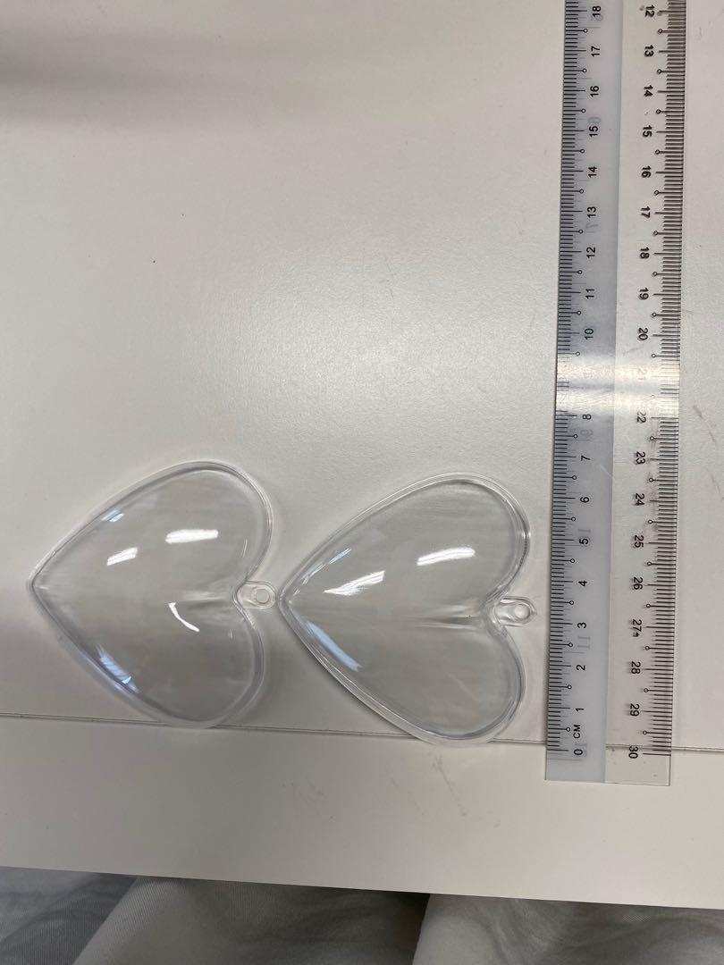 Heart-shaped Plastic Containers (Transparent), Hobbies & Toys ...