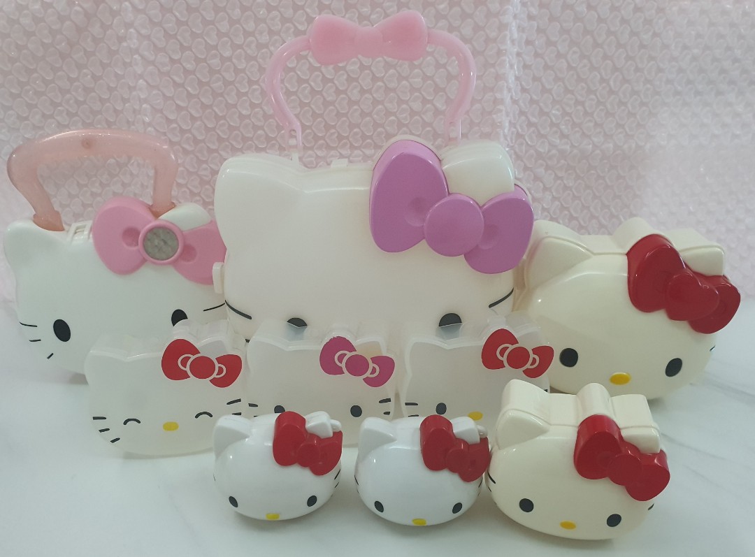 Hello Kitty shaped plastic boxes, Hobbies & Toys, Memorabilia ...