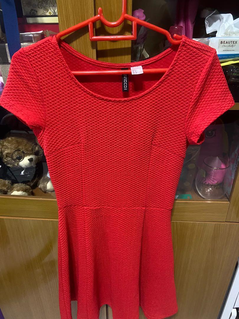 HnM red formal dress, Women's Fashion, Dresses & Sets, Dresses on Carousell