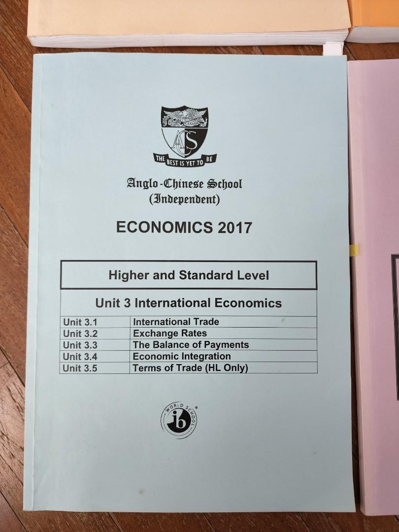 IBDP SL Econs Notes, Past Year Papers and Answer Packet, Hobbies & Toys ...