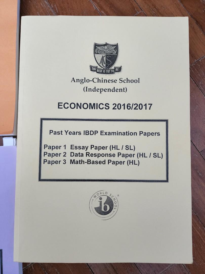 IBDP SL Econs Notes, Past Year Papers and Answer Packet, Hobbies & Toys ...