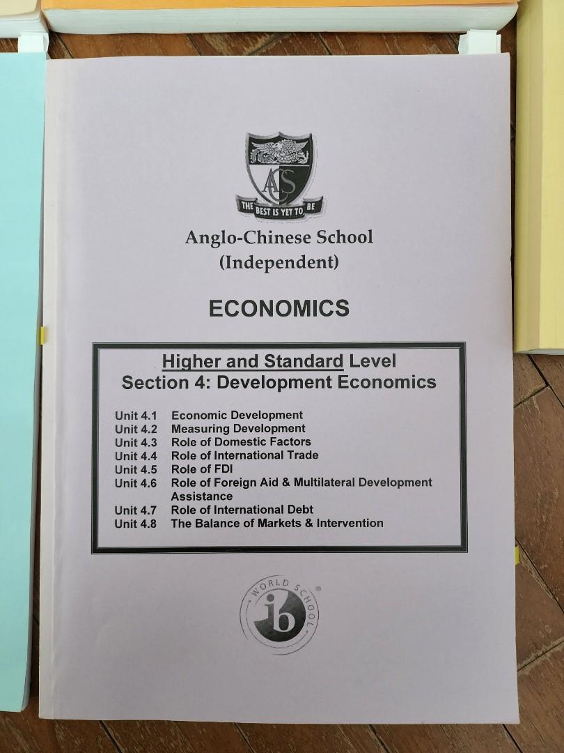 IBDP SL Econs Notes, Past Year Papers and Answer Packet, Hobbies & Toys ...