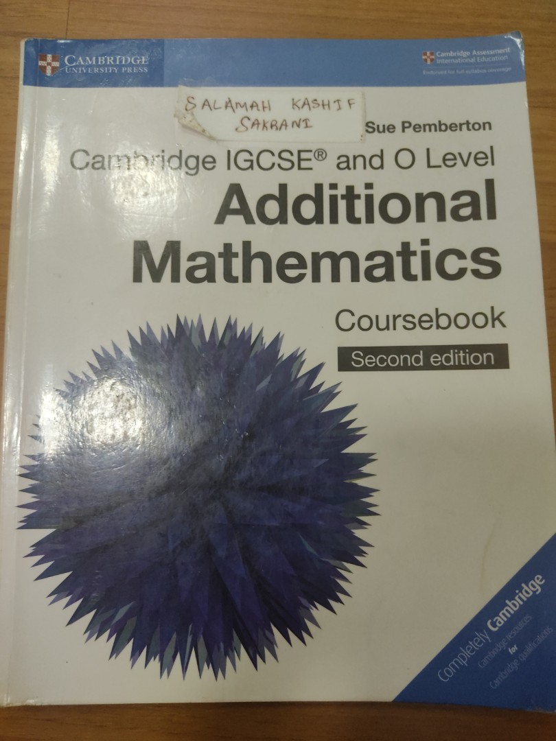 IGCSE additional mathematics textbook, Hobbies & Toys, Books ...