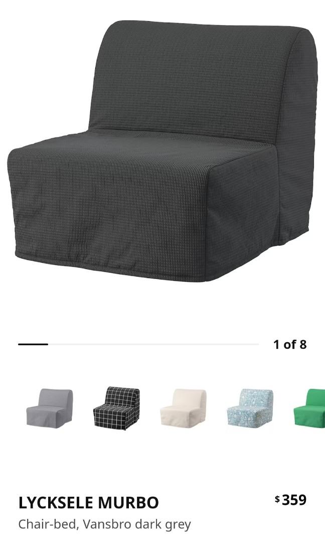 IKEA Lycksele Murbo Sofa bed, Furniture & Home Living, Furniture, Bed ...