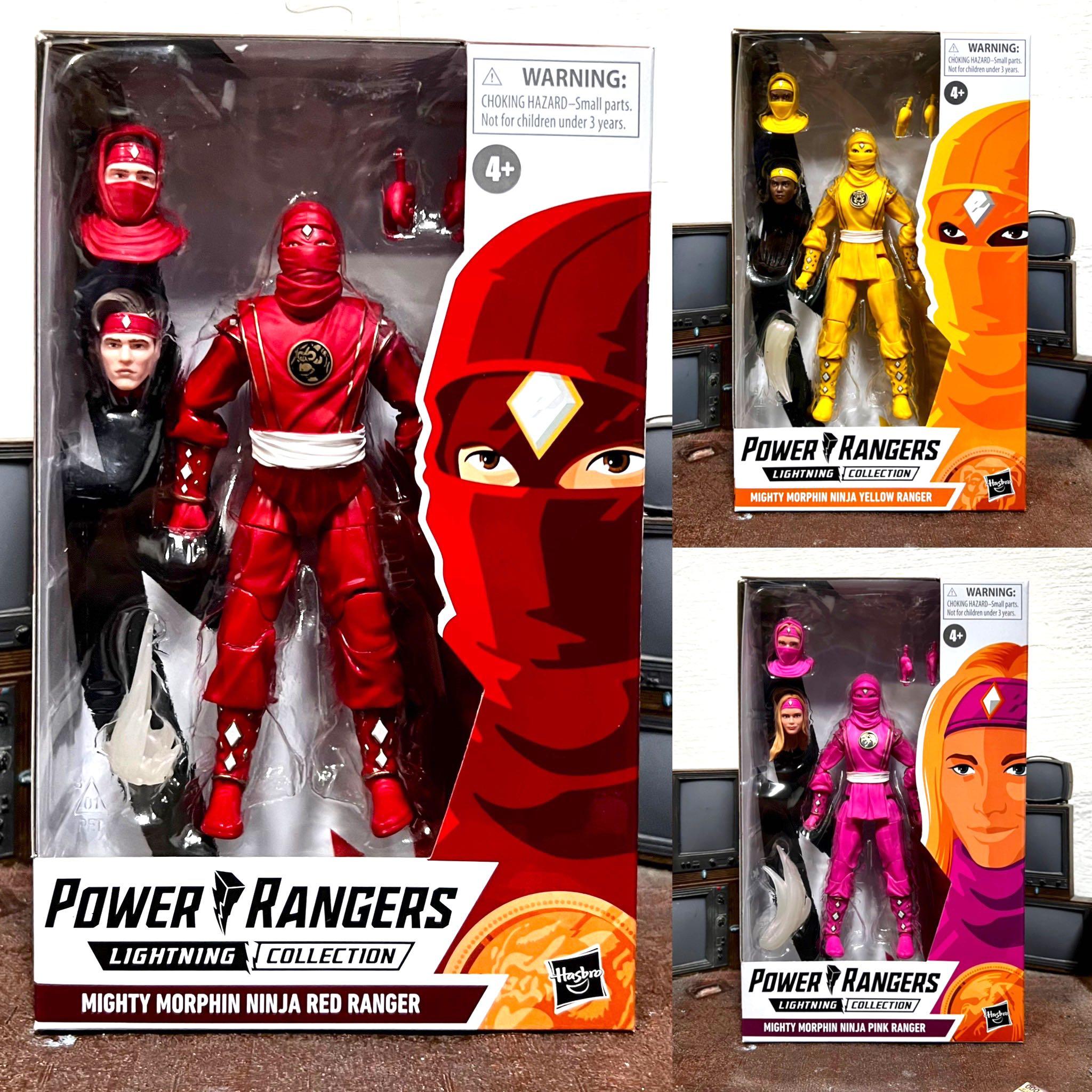 [In hand - Set of 2/3] Hasbro Lightning Collection Ninja Pink Yellow ...