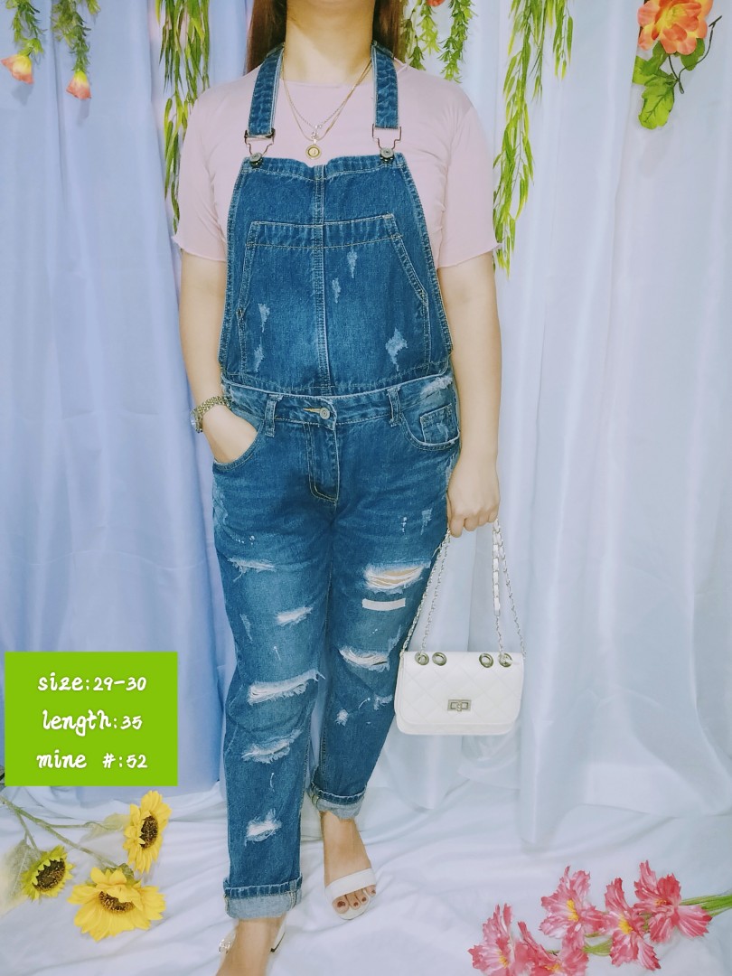 Jumper pants, Women's Fashion, Bottoms, Jeans on Carousell
