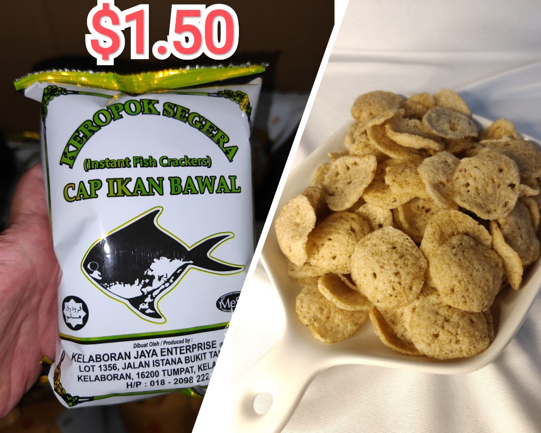 Keropok Segera/Instant fish crackers fresh from Kelantan, Food & Drinks ...