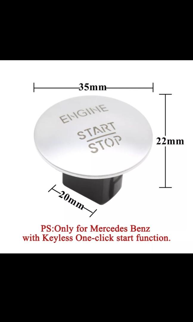 Keyless start/stop button mercedes, Car Accessories, Accessories on ...