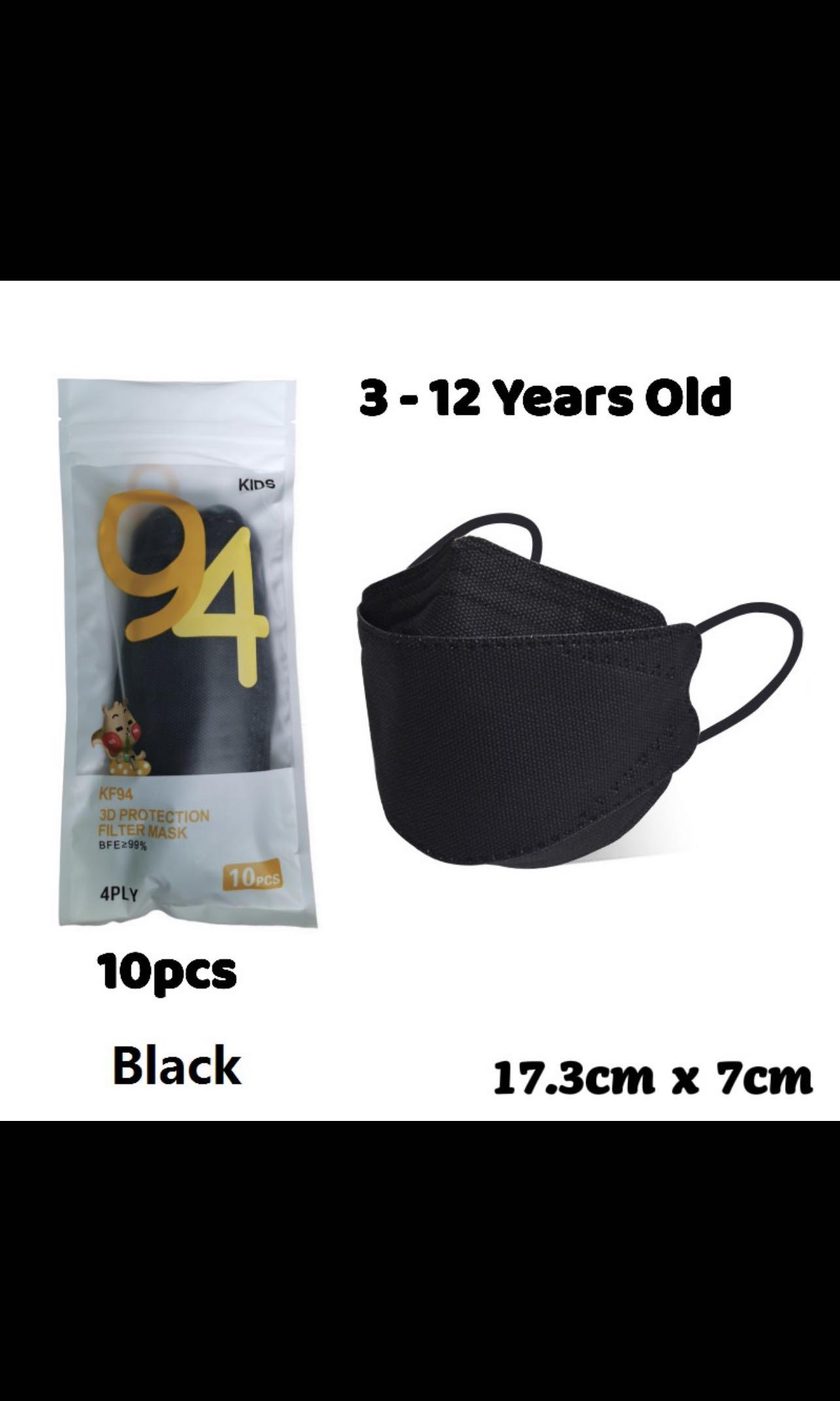 kf94 black mask, Health & Nutrition, Face Masks & Face Shields on Carousell