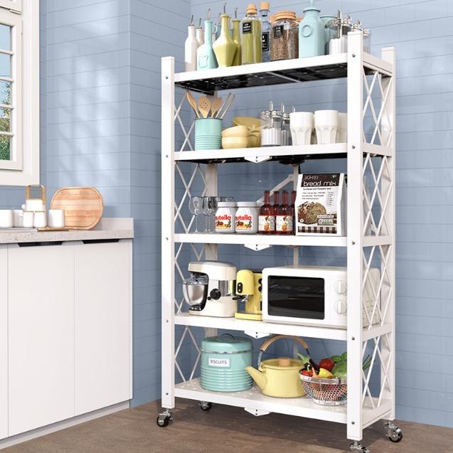 Kitchen storage rack floor steel frame 3 / 4 / 5 floor free ...