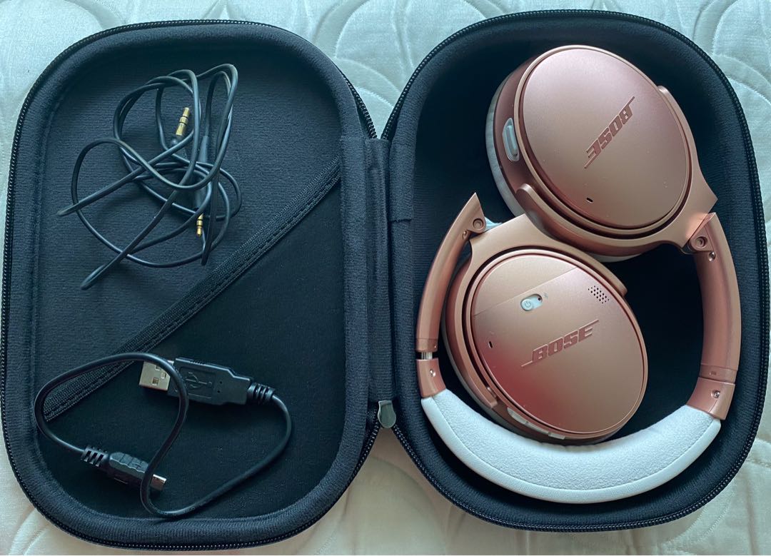 Limited edition Bose earphones in rose gold color, 音響器材, 頭戴式/罩耳式耳機 ...