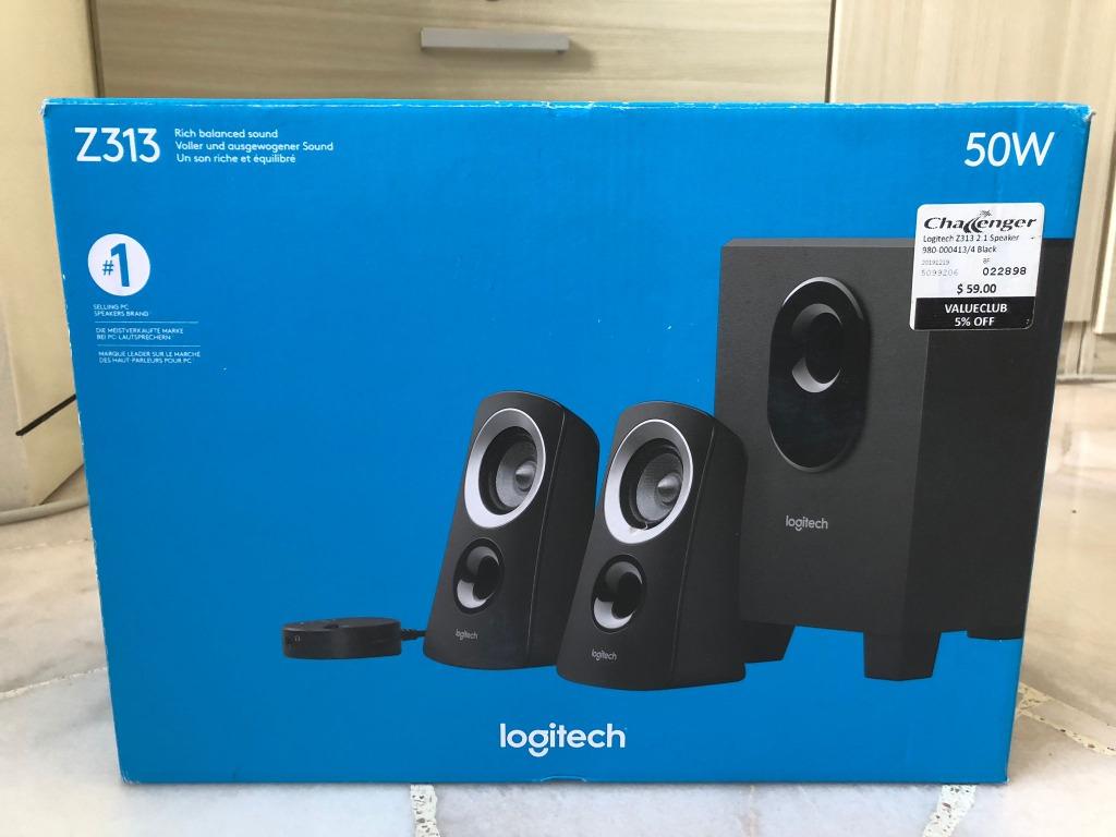 Logitech Z313 SPEAKER SYSTEM WITH SUBWOOFER, Audio, Soundbars, Speakers ...