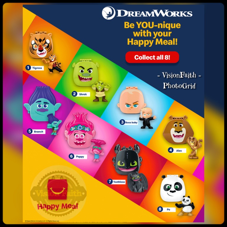 McD 2022 HappyMeal - "DreamWorks", Hobbies & Toys, Toys & Games on ...