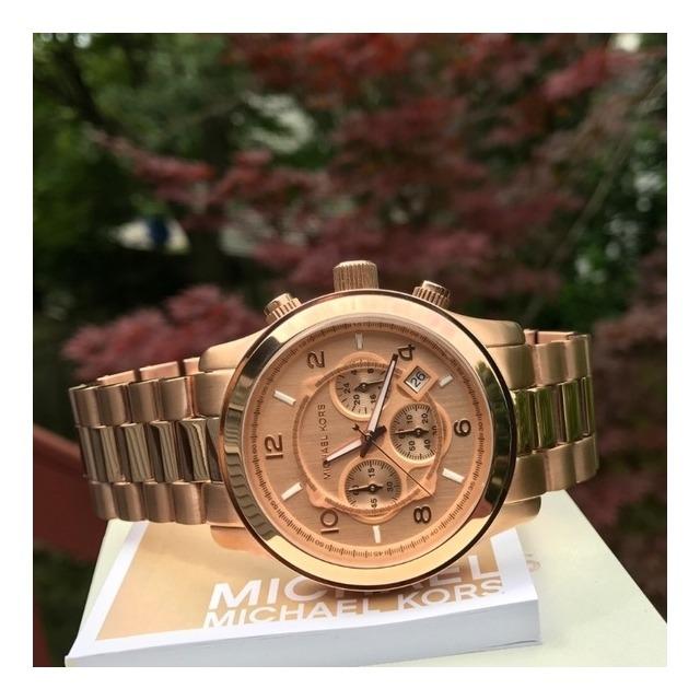Michael Kors Men's Runway Rose Gold-Tone Watch MK8096, Men's Fashion ...