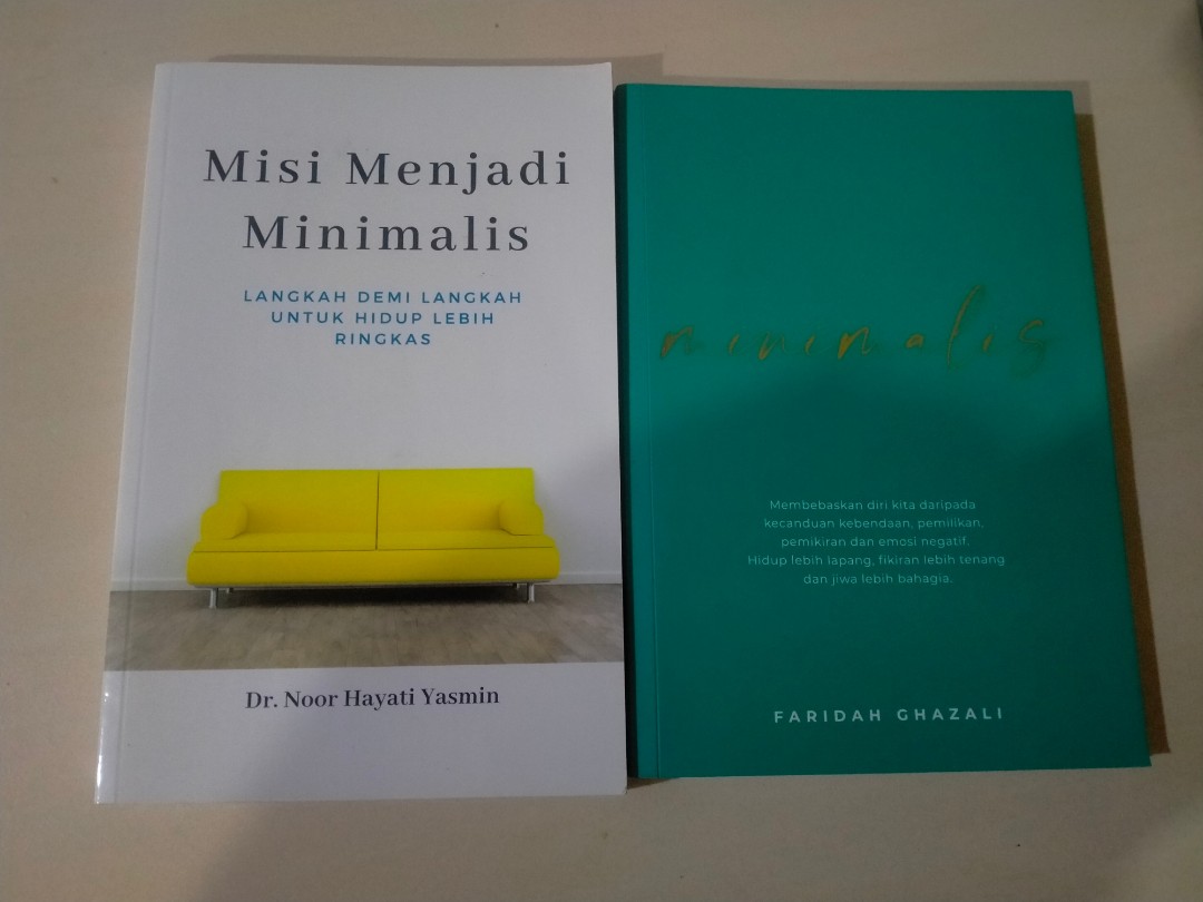 Kombo Misi Menjadi Minimalis - Noor Hayati Yasmin & Minimalis - Faridah Ghazali, Hobbies & Toys ...