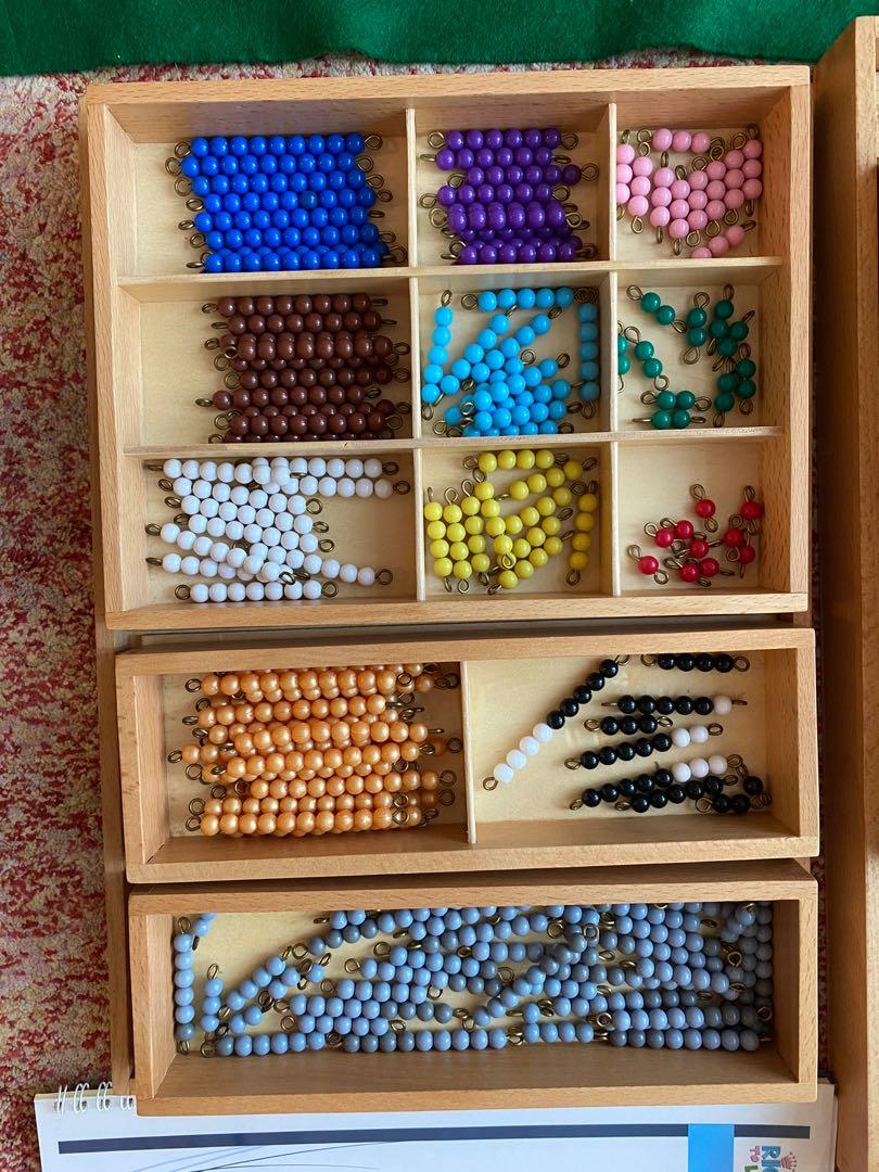 Montessori Math Beads Set, Hobbies & Toys, Toys & Games on Carousell