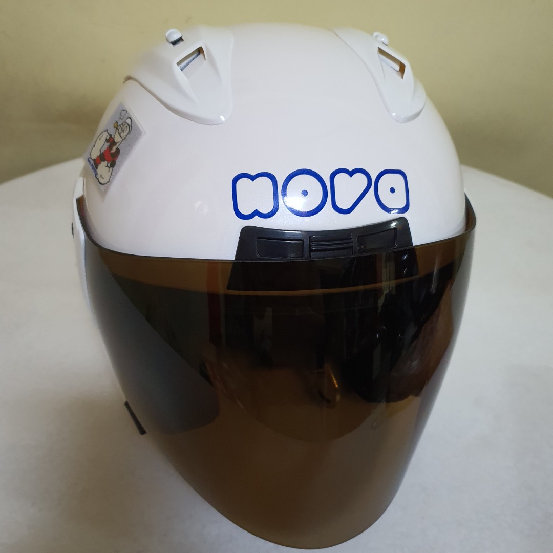 NOVA DOT HELMET WHITE COLOR, Motorcycles, Motorcycle Accessories on ...