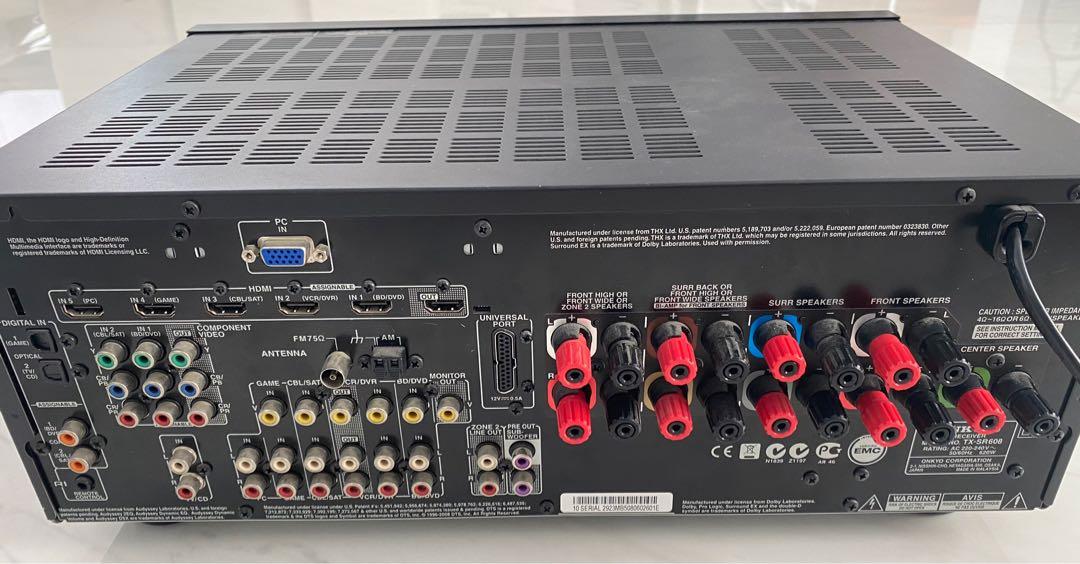 Onkyo TX-SR608 THX certified 7.2 channel receiver + Boston Acoustics 2. ...