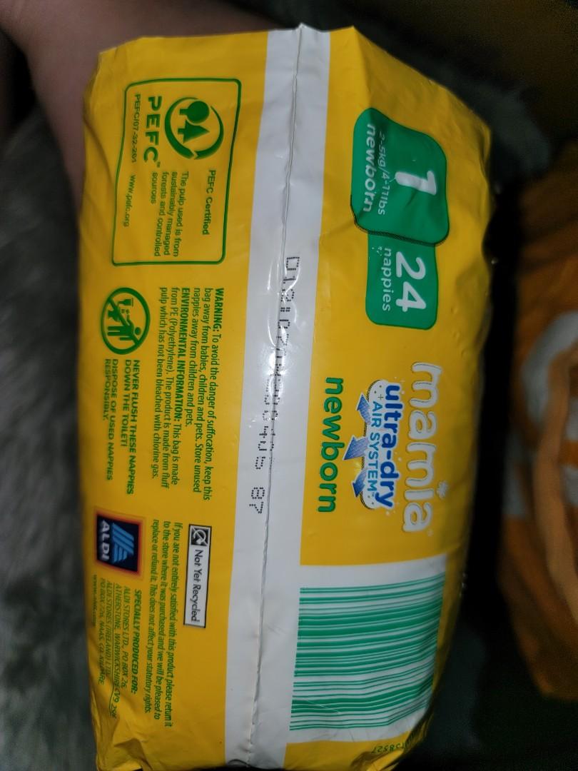 original mamia diaper newborn from uk, Babies & Kids, Bathing ...