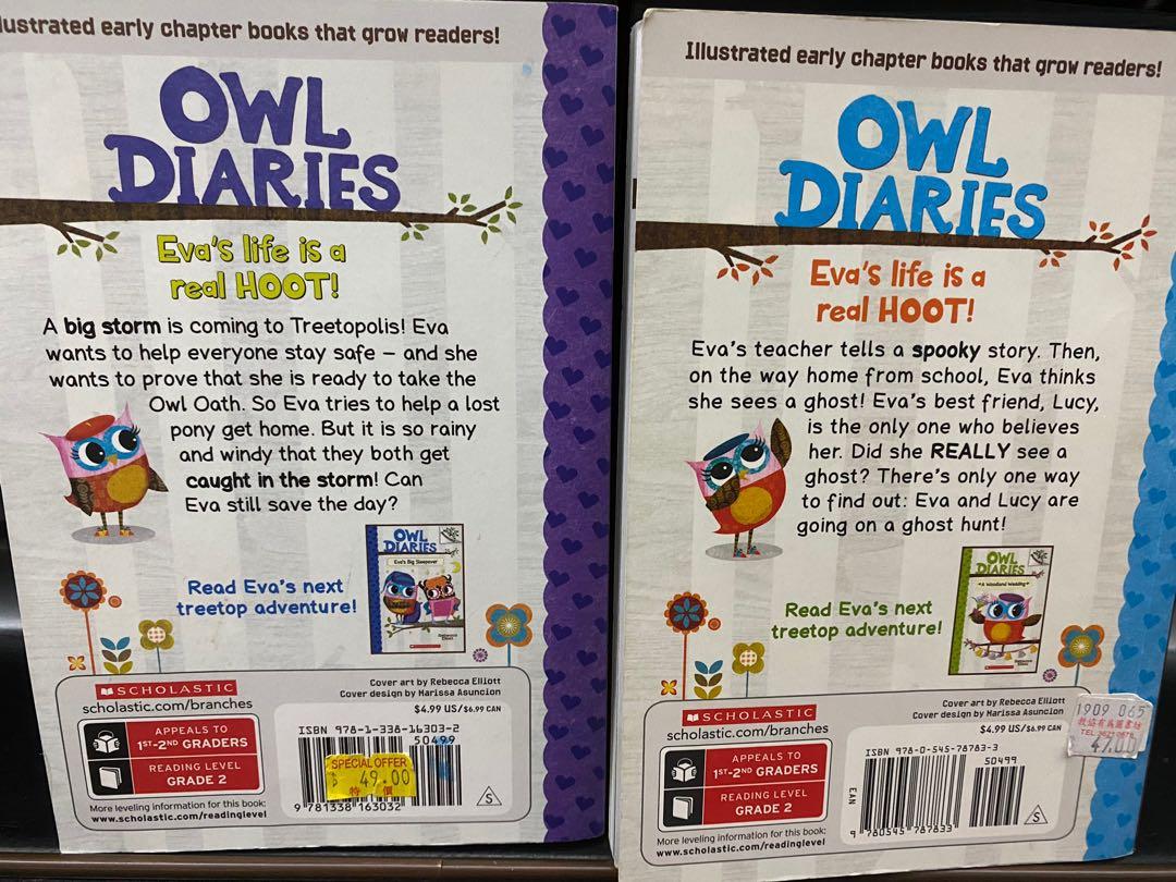Owl Diaries Eva and the Lost Pony+Eva Sees a Ghost, 興趣及遊戲, 書本 & 文具, 小說 ...