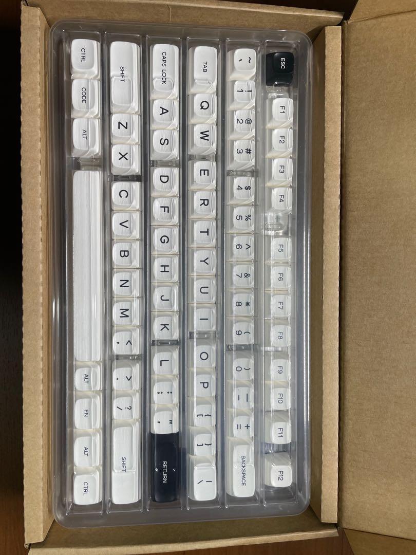 PGA PROFILE BLACK AND WHITE DOUBLESHOT KEYCAPS SET, Computers & Tech ...